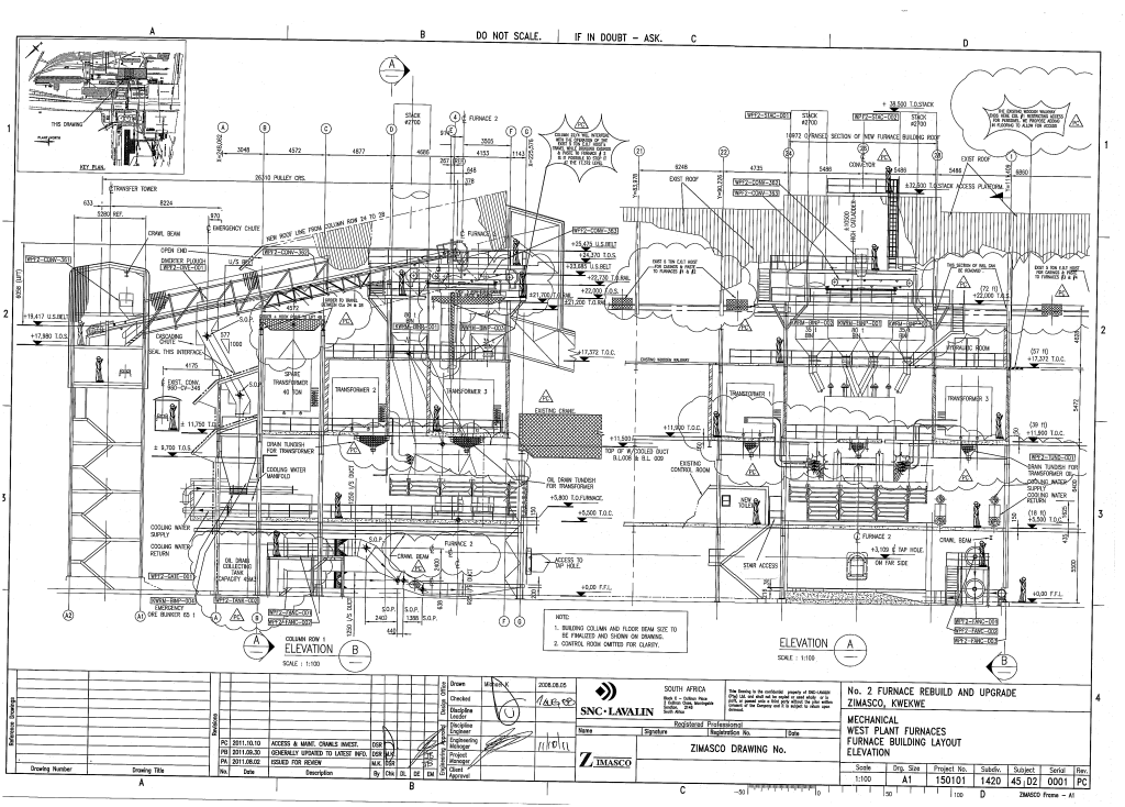 Project: Steelwork and Platework | ZIMASCO, New Furnace Building